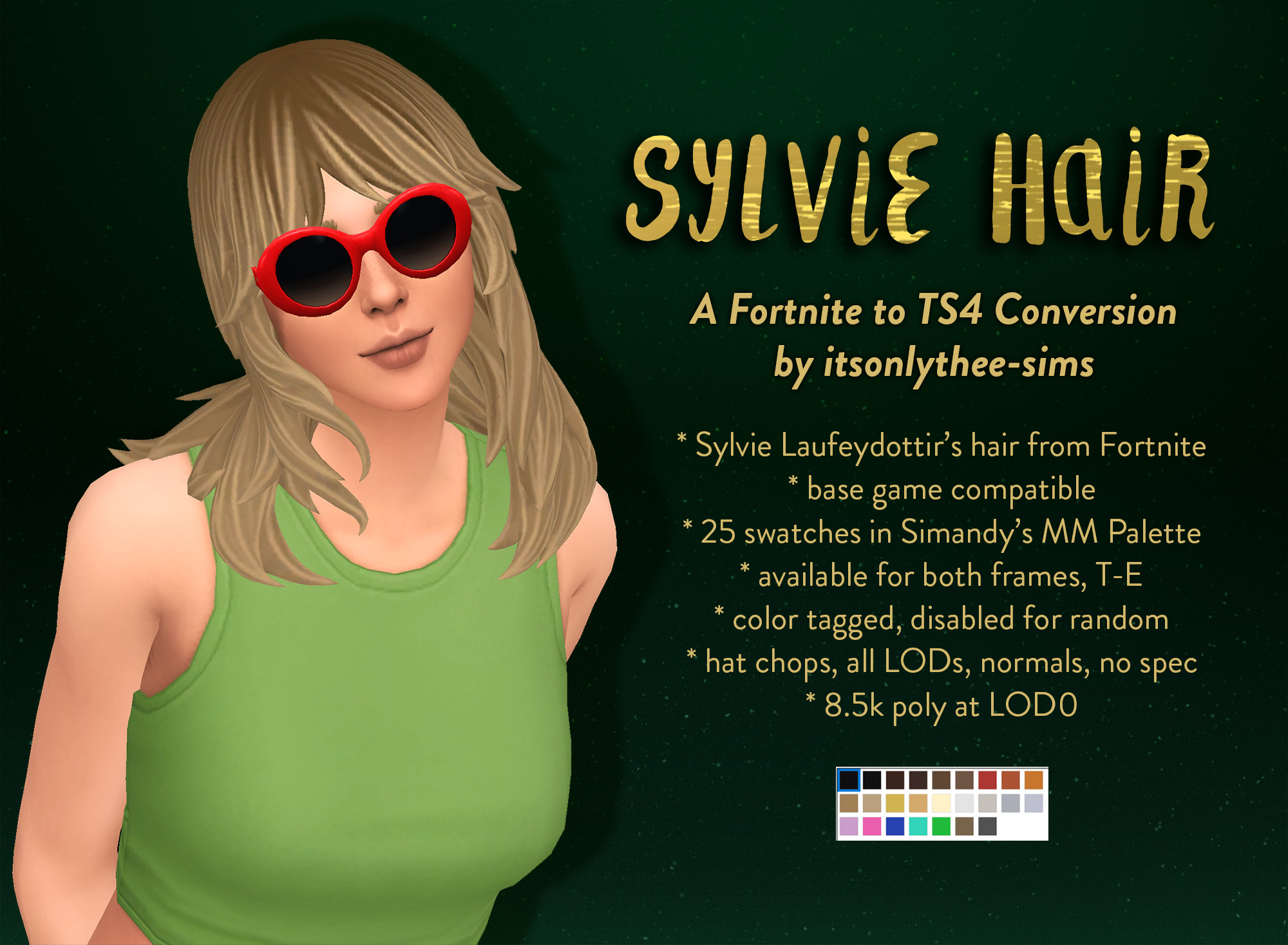 Sylvie Hair Conversion - Gallery - The Sims 4 Create a Sim - CurseForge