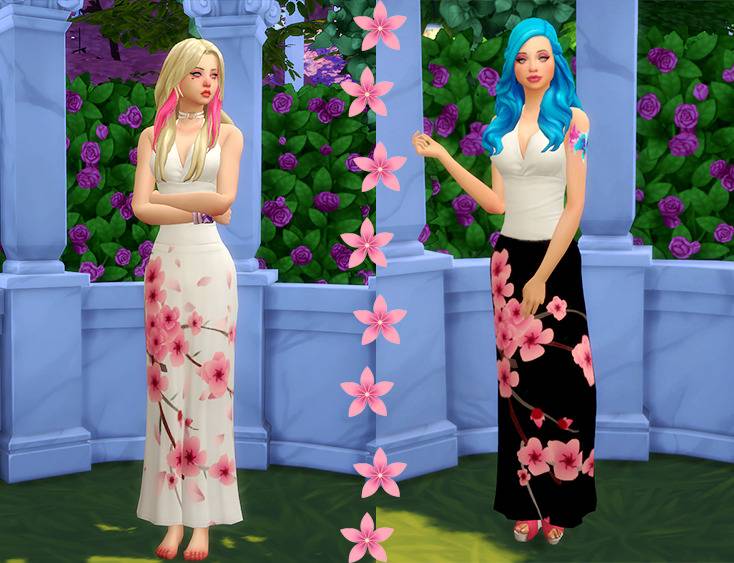 Cherry Blossom Clothing Set - Gallery - The Sims 4 Create a Sim ...