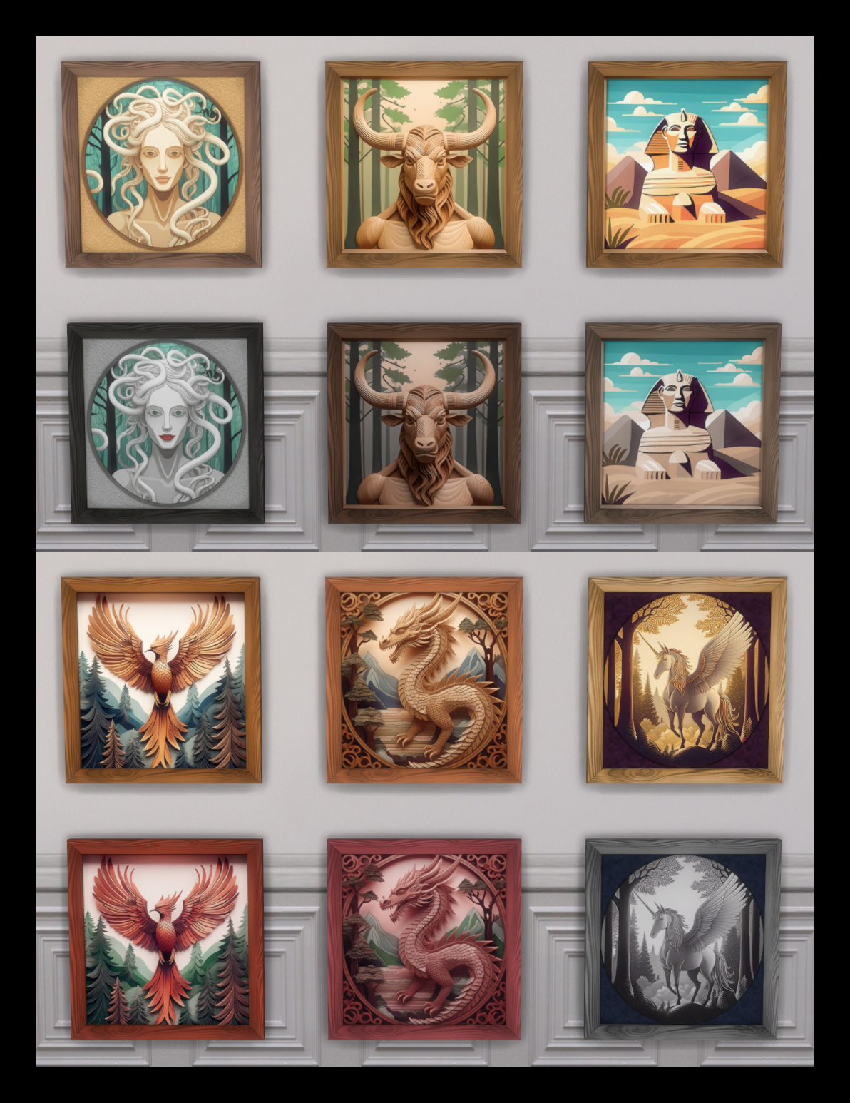 Mythic and Mystic Paintings - Gallery - The Sims 4 Build / Buy - CurseForge