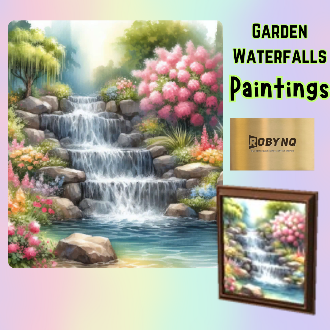 Garden Waterfall - Basegame Compatible - Gallery - The Sims 4 Build ...