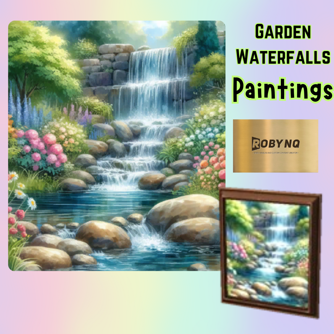 Garden Waterfall - Basegame Compatible - Gallery - The Sims 4 Build ...