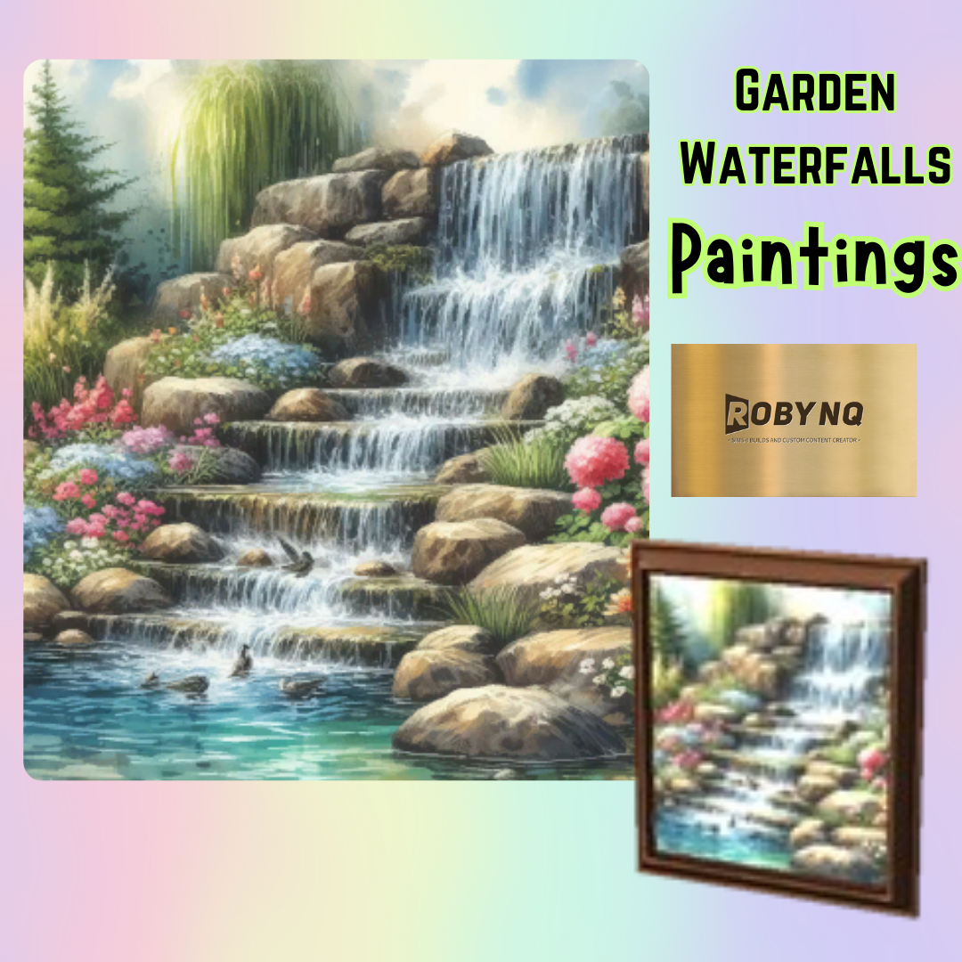 Garden Waterfall - Basegame Compatible - Gallery - The Sims 4 Build ...