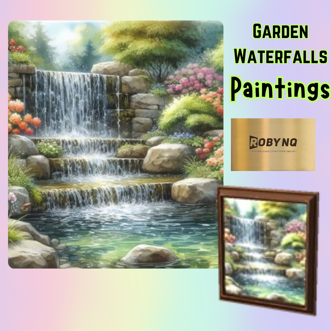 Garden Waterfall - Basegame Compatible - Gallery - The Sims 4 Build ...