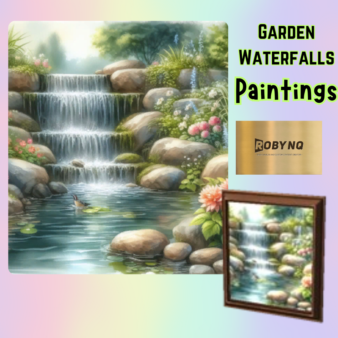 Garden Waterfall - Basegame Compatible - Gallery - The Sims 4 Build ...