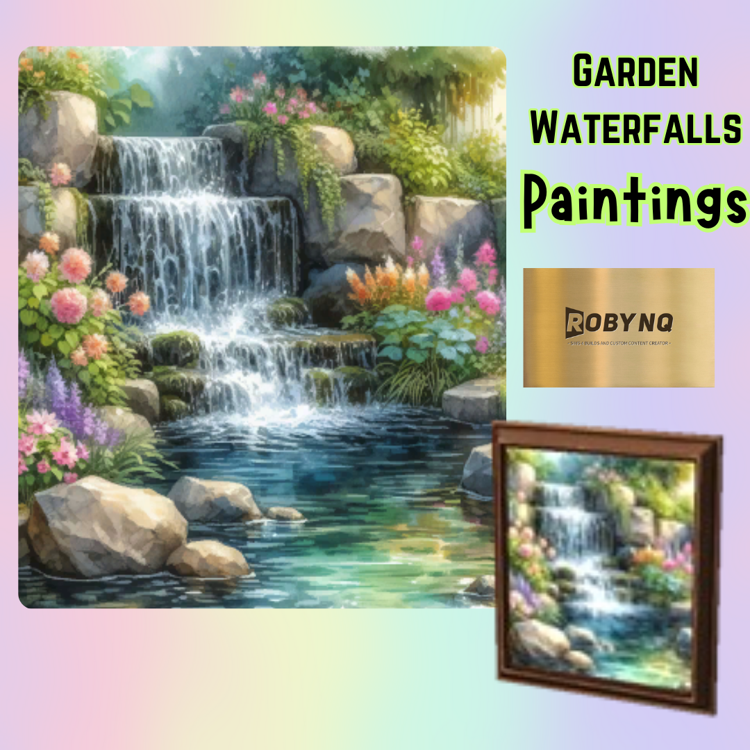 Garden Waterfall - Basegame Compatible - Gallery - The Sims 4 Build ...