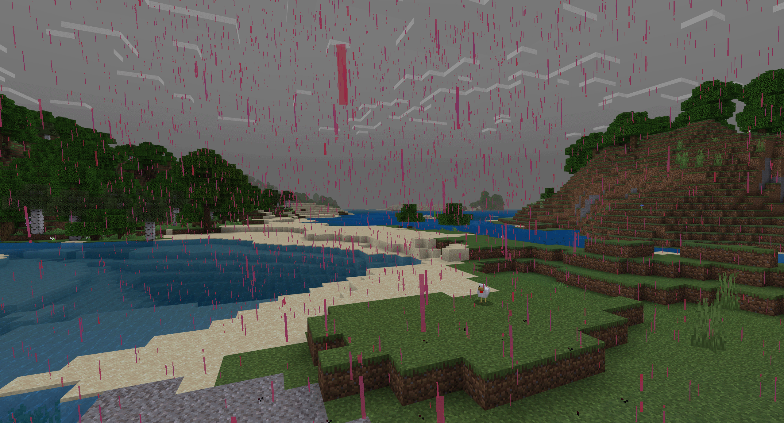 Red rain - Gallery - Minecraft Bedrock Addons - CurseForge