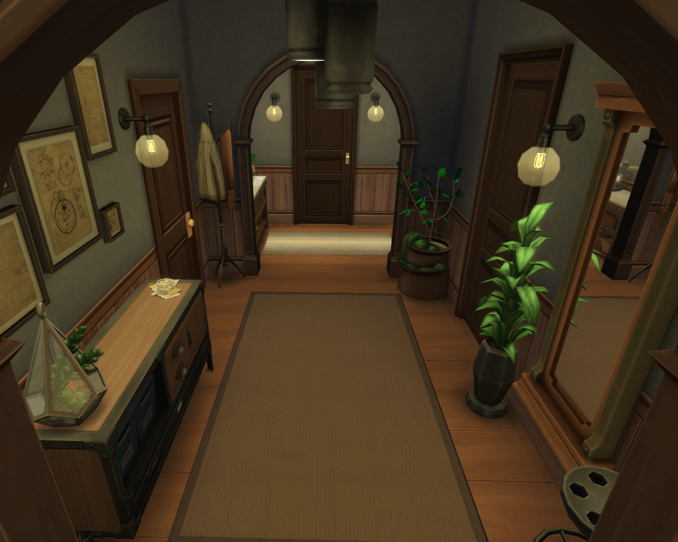 Modern-Industrial Style Entry Room - Gallery - The Sims 4 Rooms / Lots ...