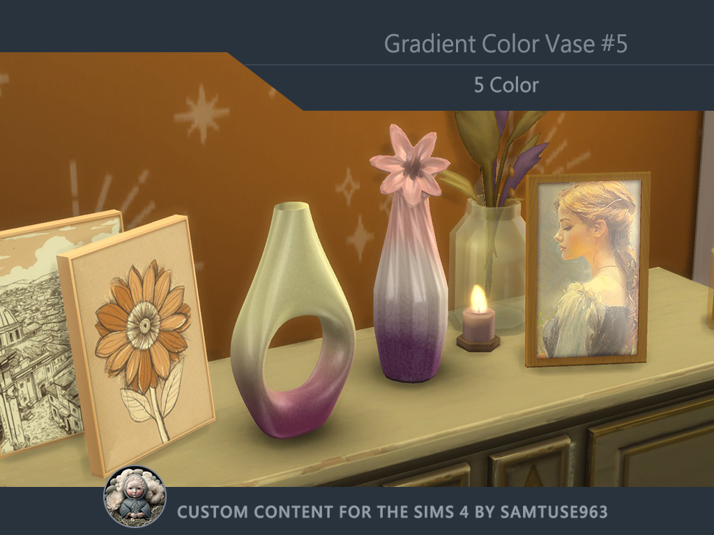 Gradient Color Vase #5 Samtuse963 - The Sims 4 Build / Buy - CurseForge