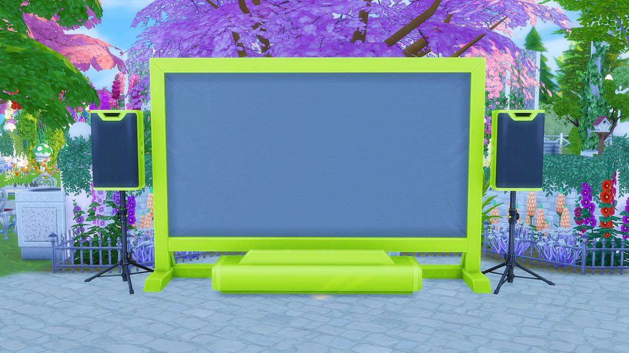 Projectotron Outdoor Movie Screen - Screenshots - The Sims 4 Build ...