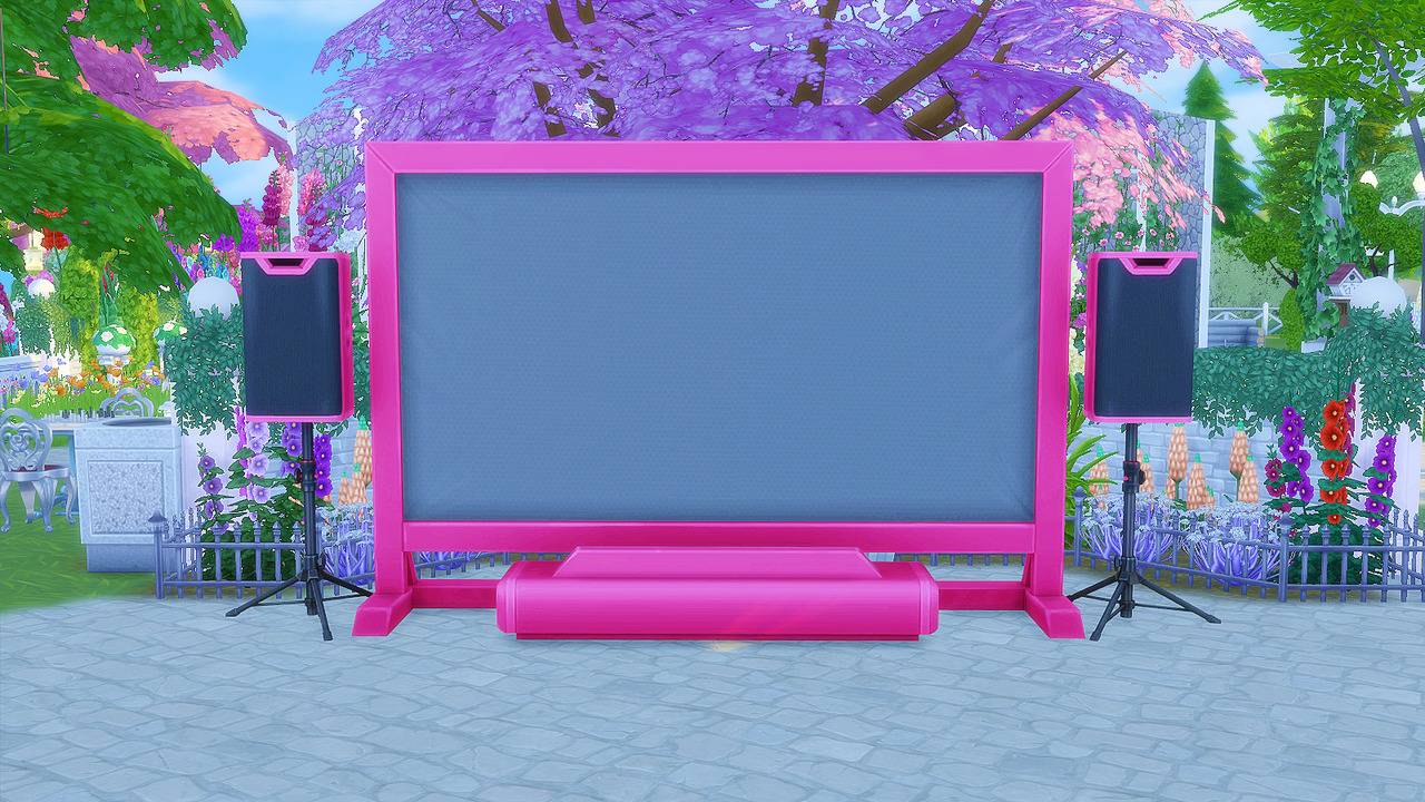 Projectotron Outdoor Movie Screen - Gallery - The Sims 4 Build / Buy ...