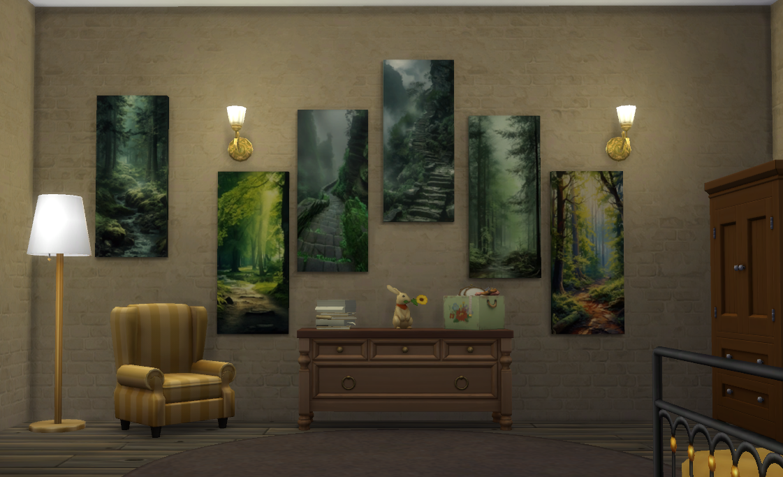 Curator Canvas paintings 01 forestry - base game compatible - Gallery ...