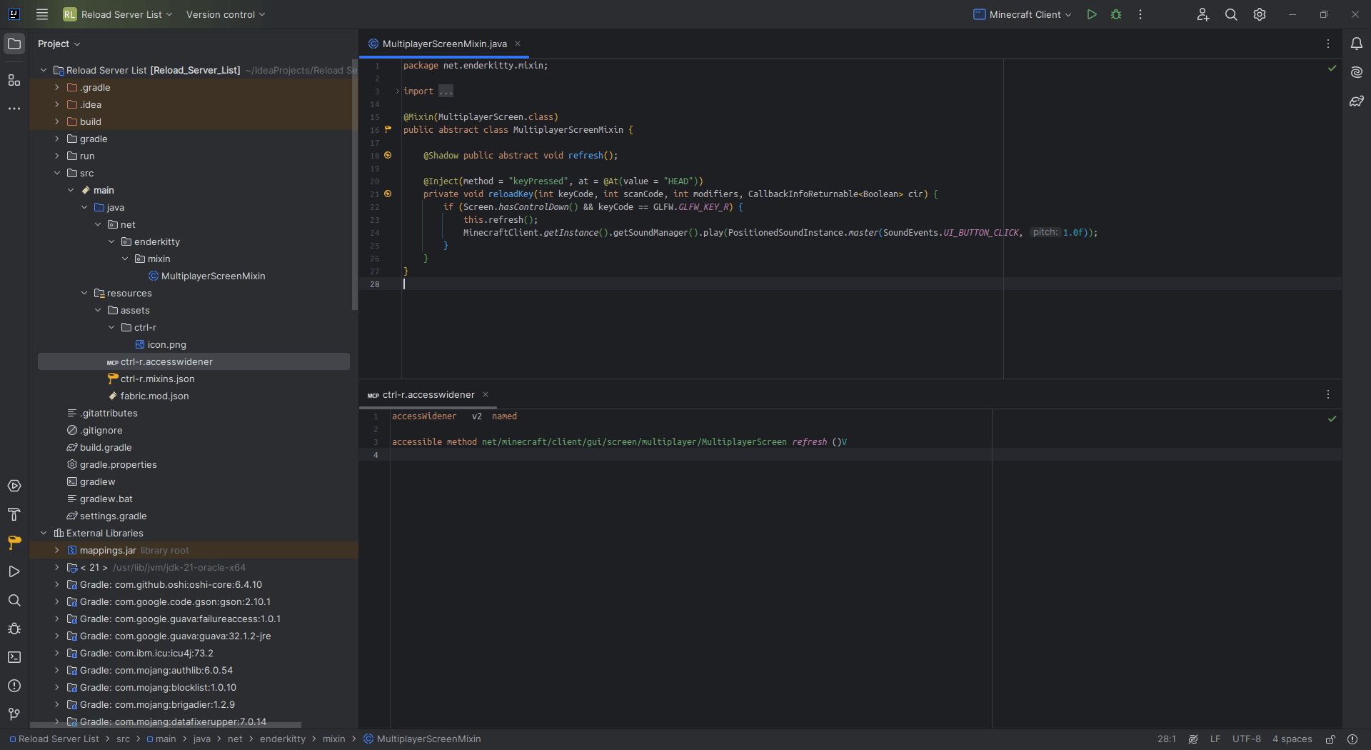 Reload Server List - Gallery - Minecraft Mods - CurseForge