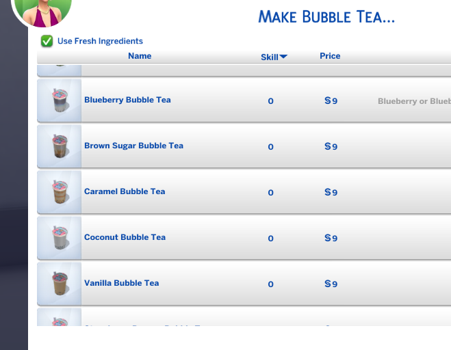 Bubble Teas - The Sims 4 Mods - CurseForge
