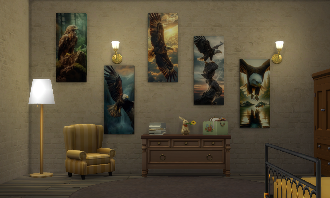 Curator Canvas paintings 06 eagles - base game compatible - Gallery ...
