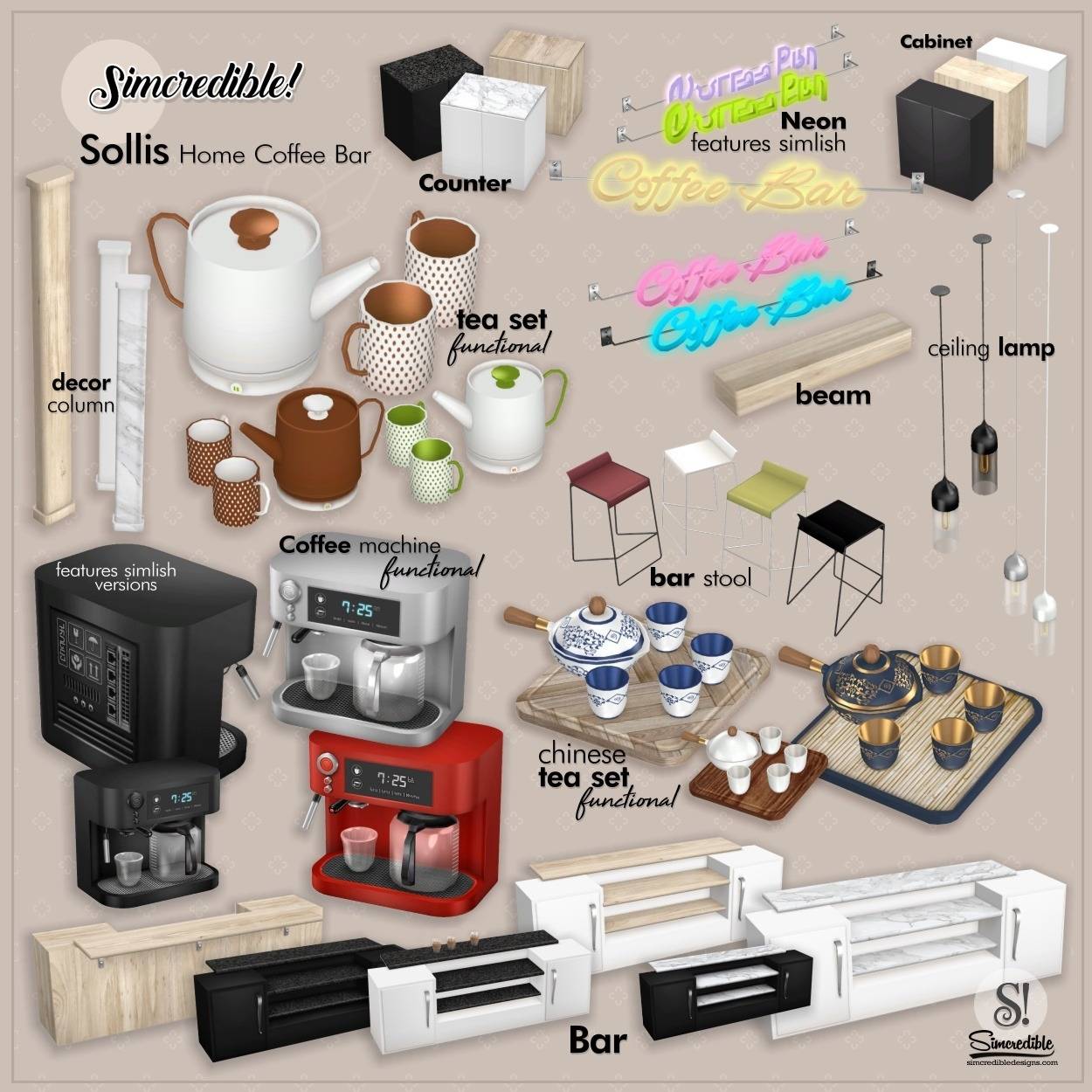 Sollis Coffee Bar - Gallery - The Sims 4 Build / Buy - CurseForge