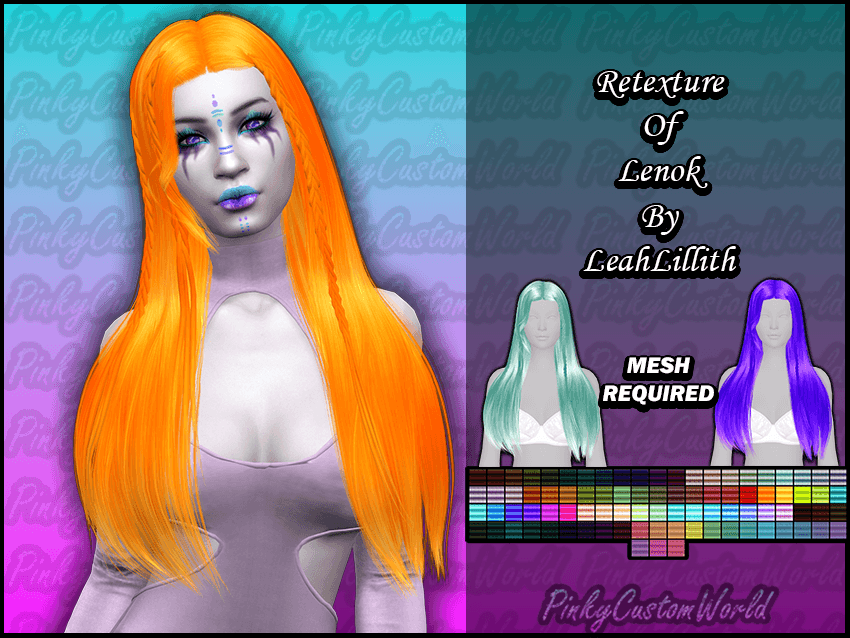 Retexture of Lenok hair by LeahLillith - Gallery - The Sims 4 Create a Sim - CurseForge