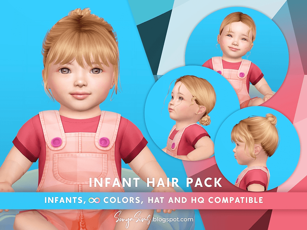 SONYASYMS - INFANT HAIR PACK II - The Sims 4 Create a Sim - CurseForge