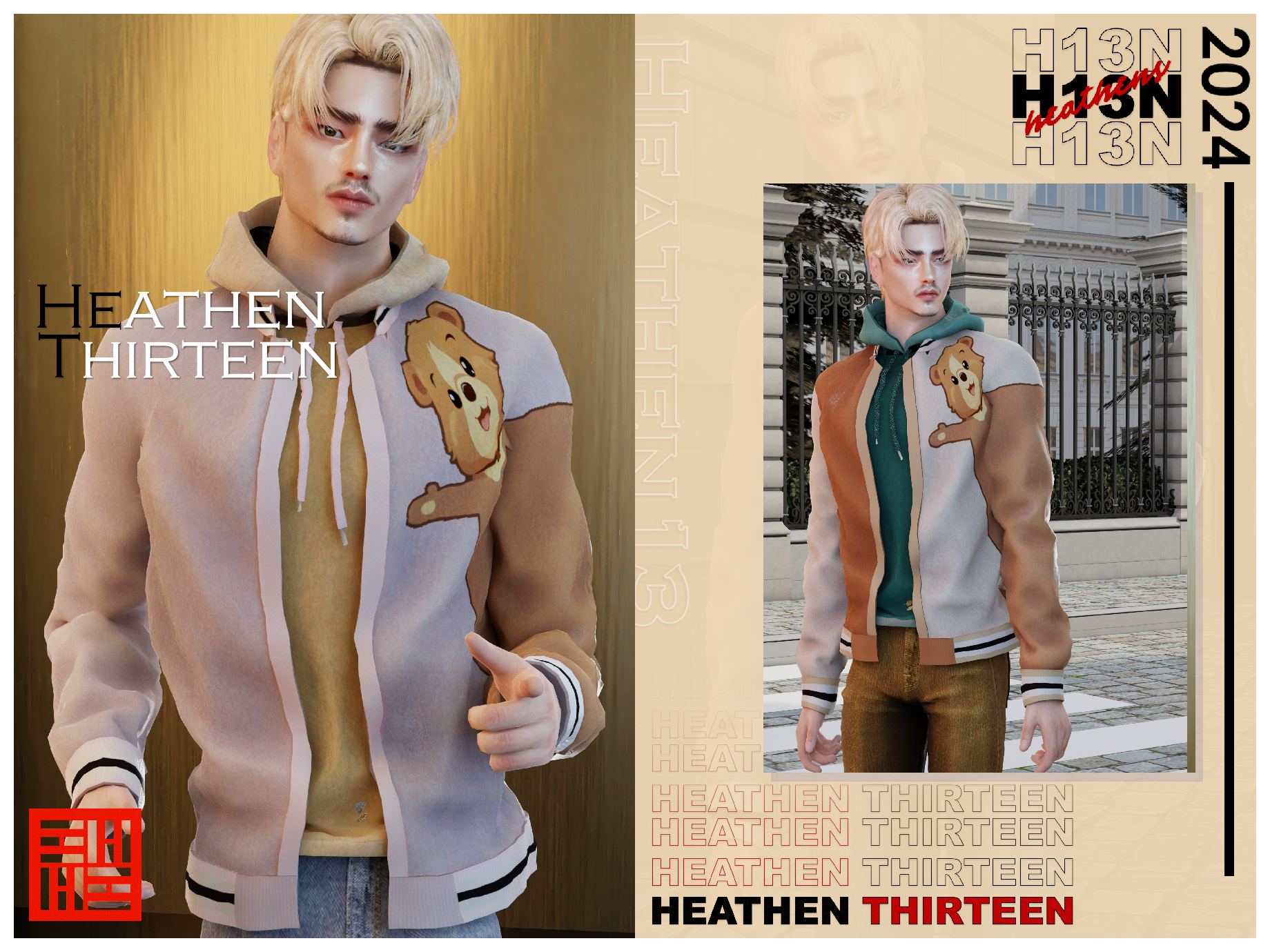 Bear Patched Varsity Jacket - The Sims 4 Create a Sim - CurseForge