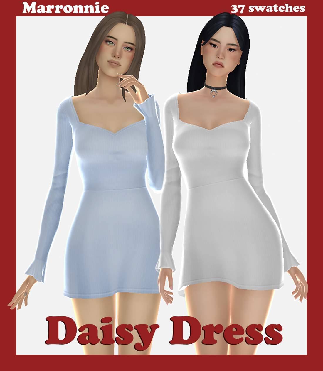Daisy Dress by Marronnie - Gallery - The Sims 4 Create a Sim - CurseForge