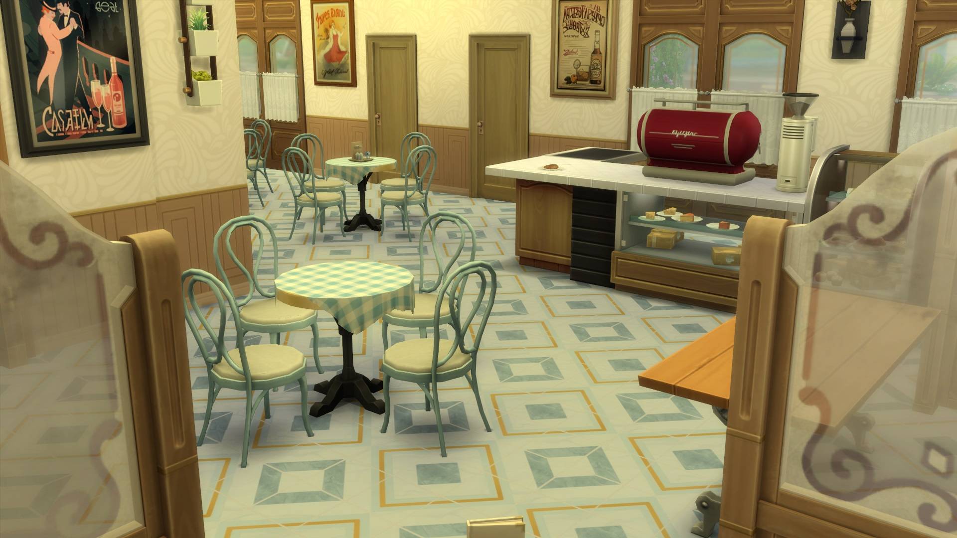 Stacy's Cafe and Thrift - No CC - Gallery - The Sims 4 Rooms / Lots ...