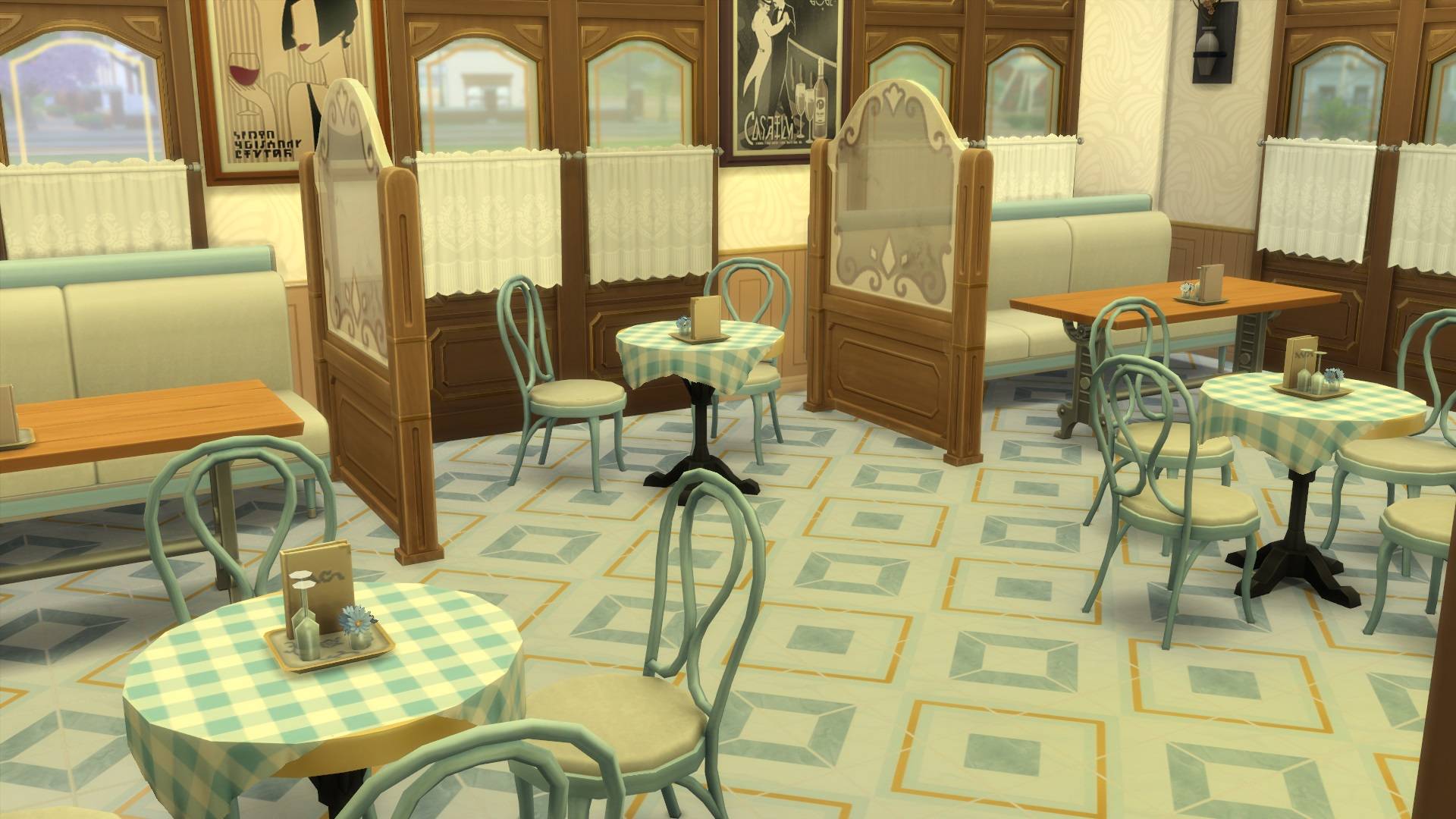 Stacy's Cafe and Thrift - No CC - Gallery - The Sims 4 Rooms / Lots ...