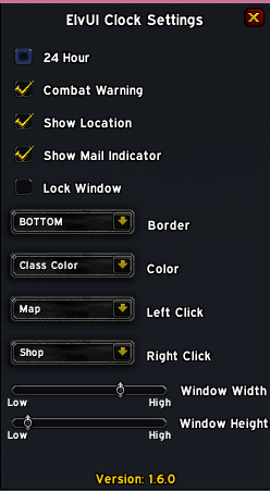 ElvUI Clock - World of Warcraft Addons - CurseForge