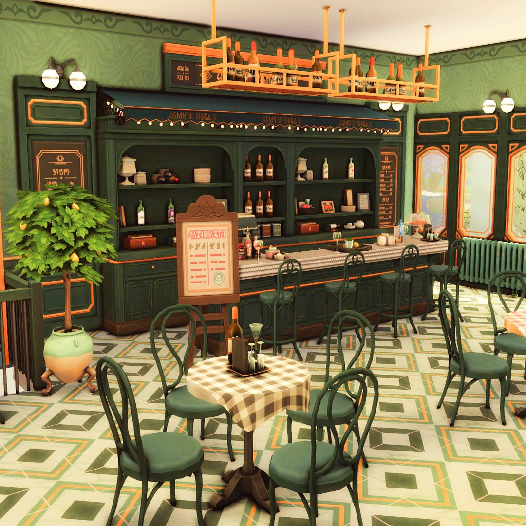 BISTRO LITTLE PARIS - Gallery - The Sims 4 Rooms / Lots - CurseForge