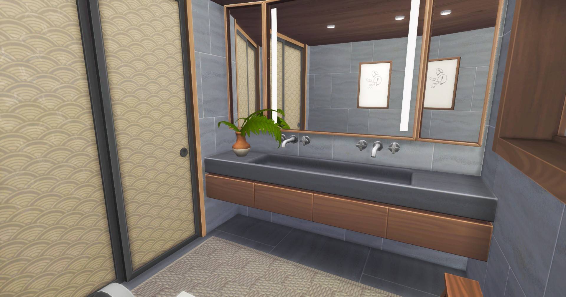 Japandi Bathroom - The Sims 4 Rooms / Lots - CurseForge