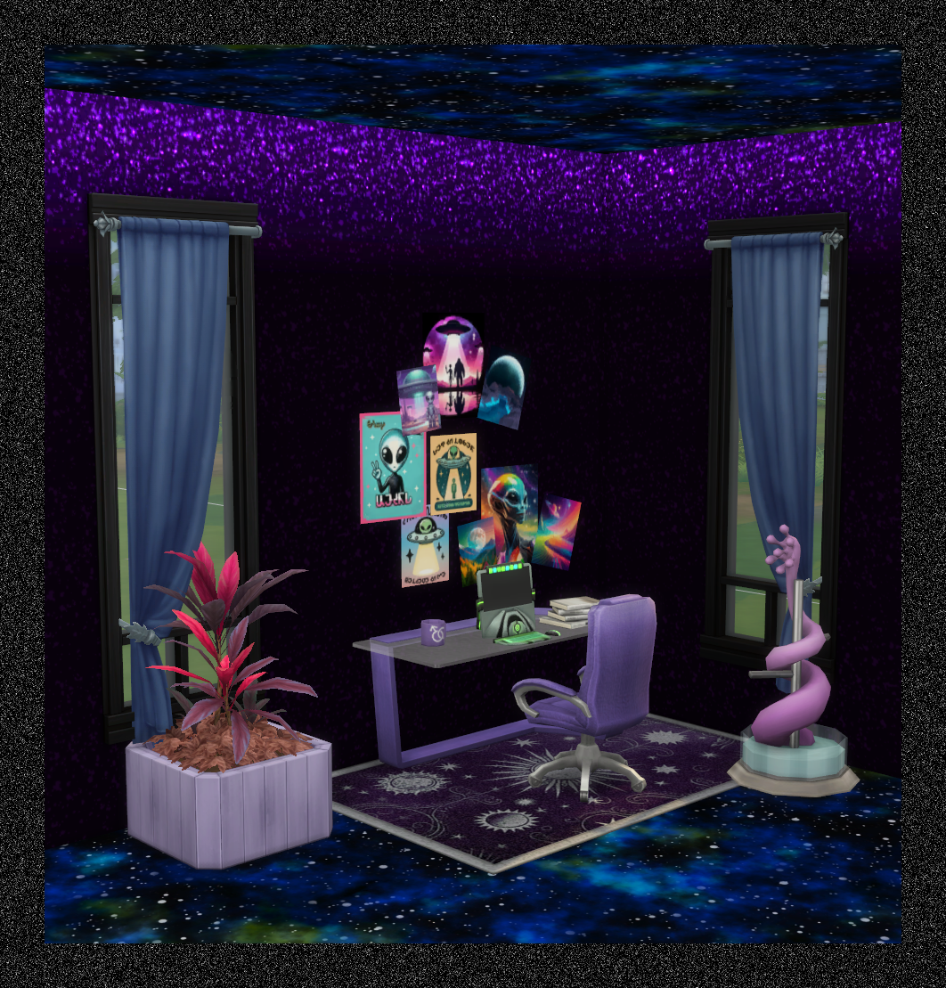 Aliens - Fun Posters - 2 Sets - Gallery - The Sims 4 Build / Buy ...
