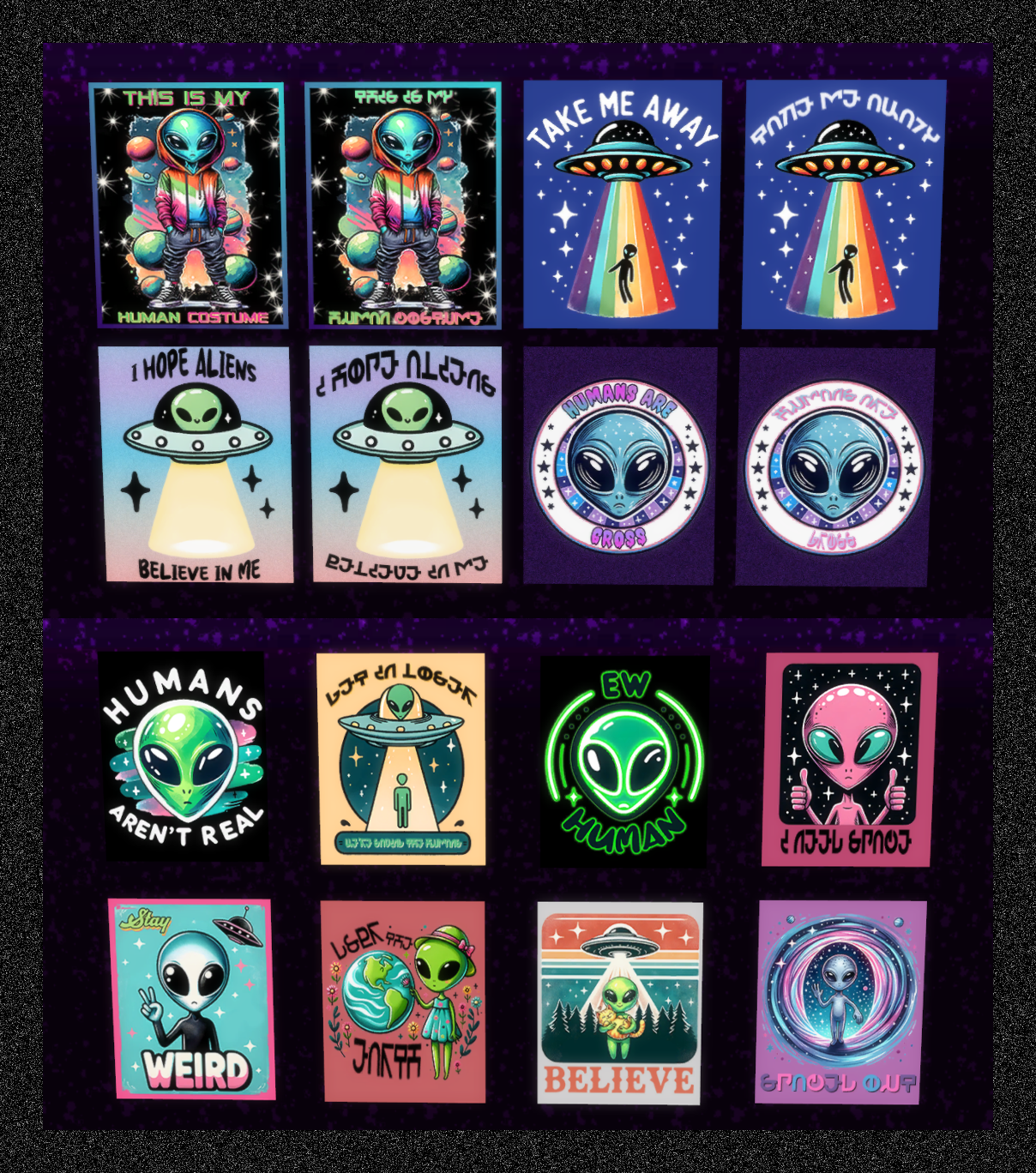 Aliens - Fun Posters - 2 Sets - Gallery - The Sims 4 Build / Buy ...