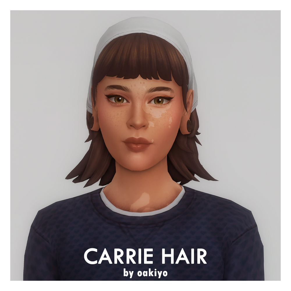 oakiyo - Carrie Hair - Gallery - The Sims 4 Create a Sim - CurseForge