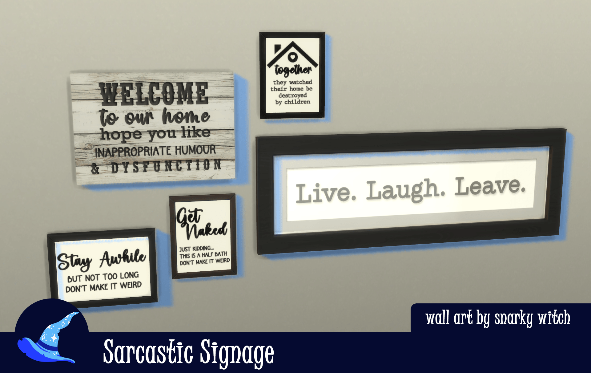 Sarcastic Signage - Gallery - The Sims 4 Build / Buy - CurseForge