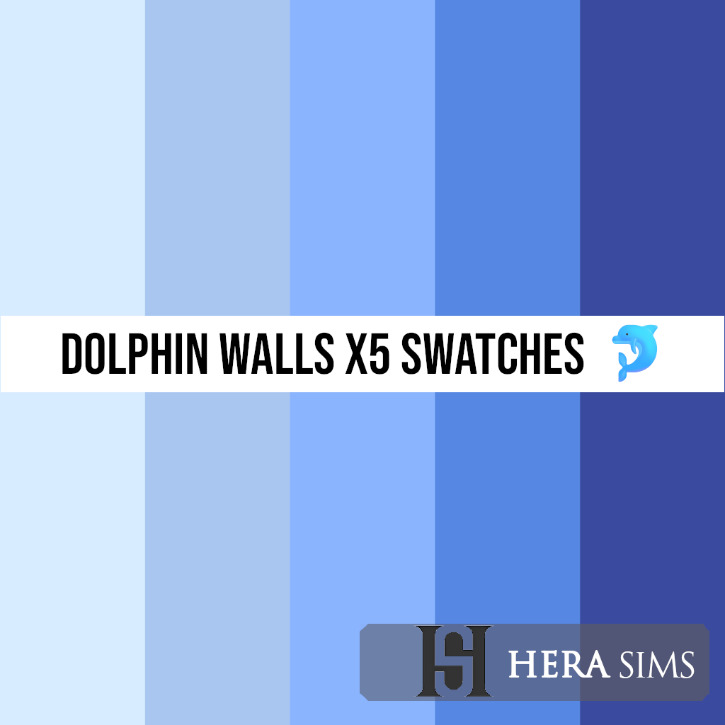 Dolphin blue - wall set - Gallery - The Sims 4 Build / Buy - CurseForge