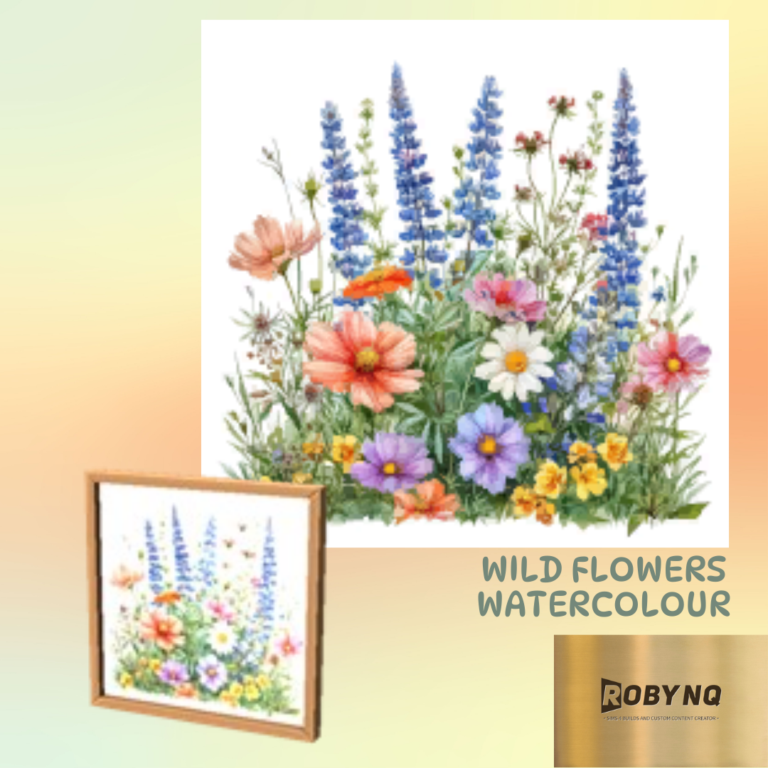 Wild Flowers Watercolours - Basegame compatible - Gallery - The Sims 4 ...
