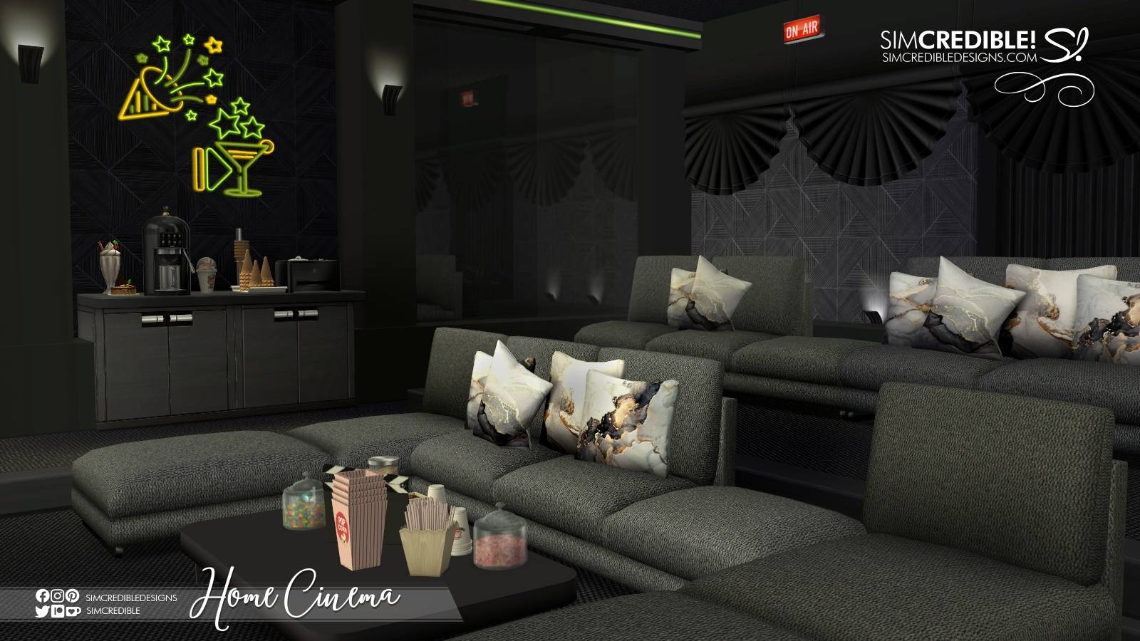 Home Cinema -Room 🎬 - Gallery - The Sims 4 Rooms / Lots - CurseForge