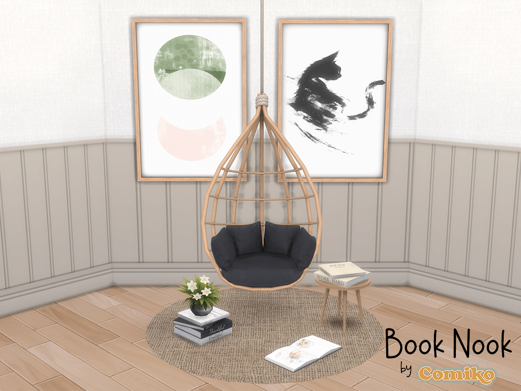 Comiko - Book Nook Set - Gallery - The Sims 4 Build / Buy - CurseForge