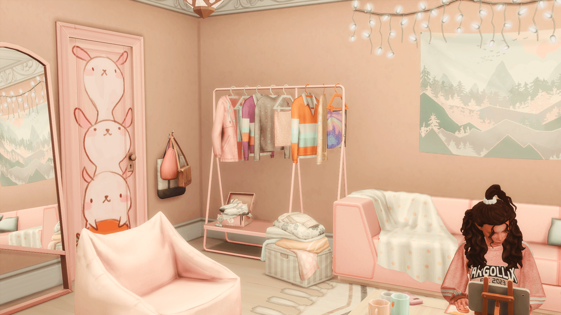 Cozy Gamer Girl Bedroom (no CC) - The Sims 4 Rooms / Lots - CurseForge