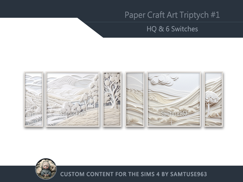 HQ Paper Craft Art Triptych #1 Sellable Extra E Samtuse963 - Gallery ...