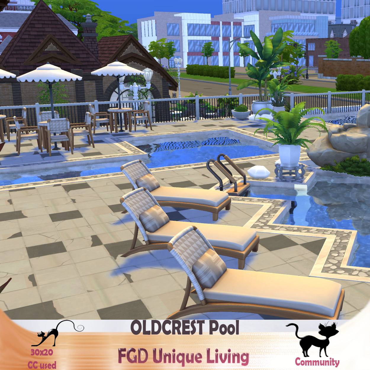 OLDCREST Pool - Gallery - The Sims 4 Rooms / Lots - CurseForge