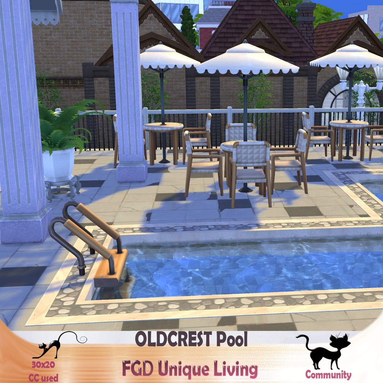 OLDCREST Pool - Gallery - The Sims 4 Rooms / Lots - CurseForge
