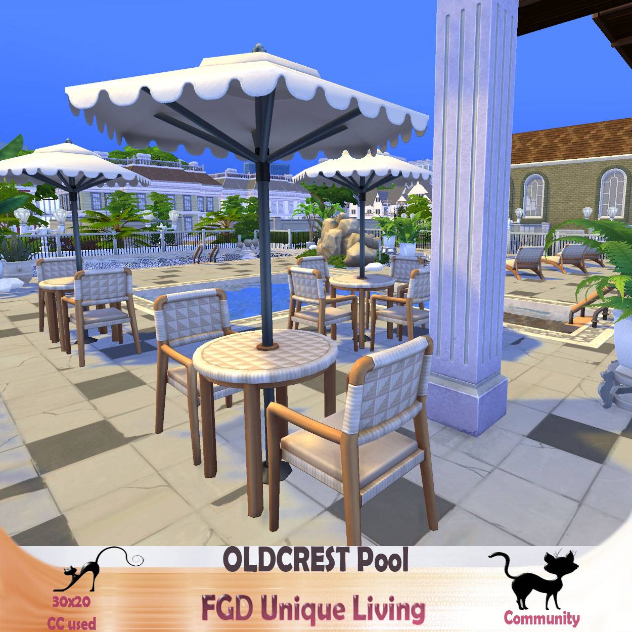 OLDCREST Pool - Gallery - The Sims 4 Rooms / Lots - CurseForge