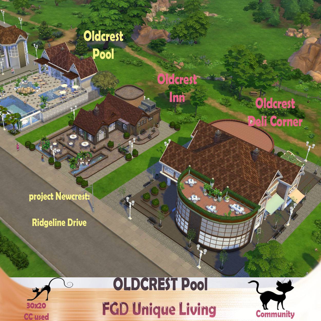 OLDCREST Pool - Gallery - The Sims 4 Rooms / Lots - CurseForge