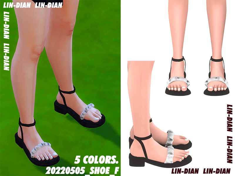 LIN-DIAN strappy sandals - Gallery - The Sims 4 Create a Sim - CurseForge
