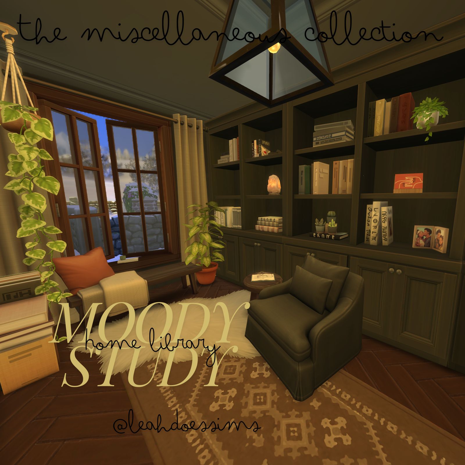 The Miscellaneous Collection - Moody Study - The Sims 4 Rooms / Lots ...