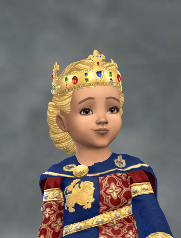 CK3 Royal Crown 2 - with Hair Attached - Gallery - The Sims 4 Create a ...