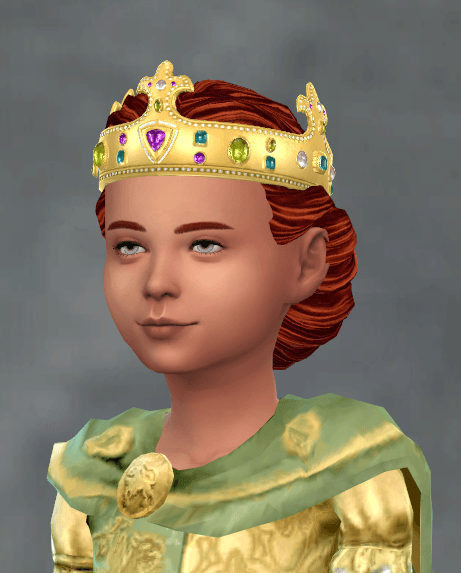 CK3 Royal Crown 2 - with Hair Attached - Gallery - The Sims 4 Create a ...