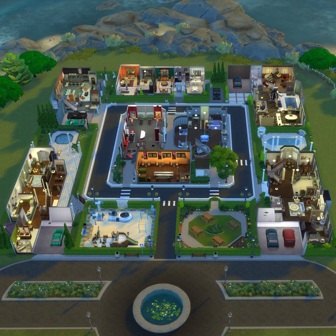 Neighbourhood BG & Cats and Dogs 64x64 - The Sims 4 Rooms / Lots ...