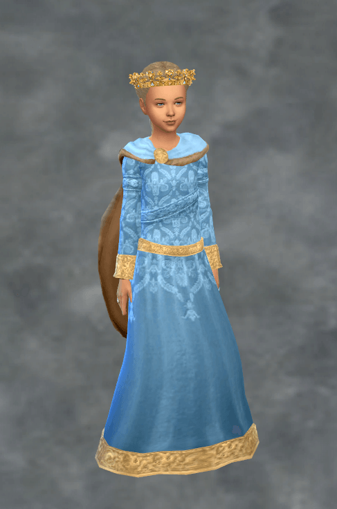 TSM Queen Patterned Cape Dress - Gallery - The Sims 4 Create a Sim ...