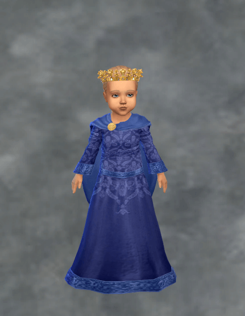 TSM Queen Patterned Cape Dress - Gallery - The Sims 4 Create a Sim ...