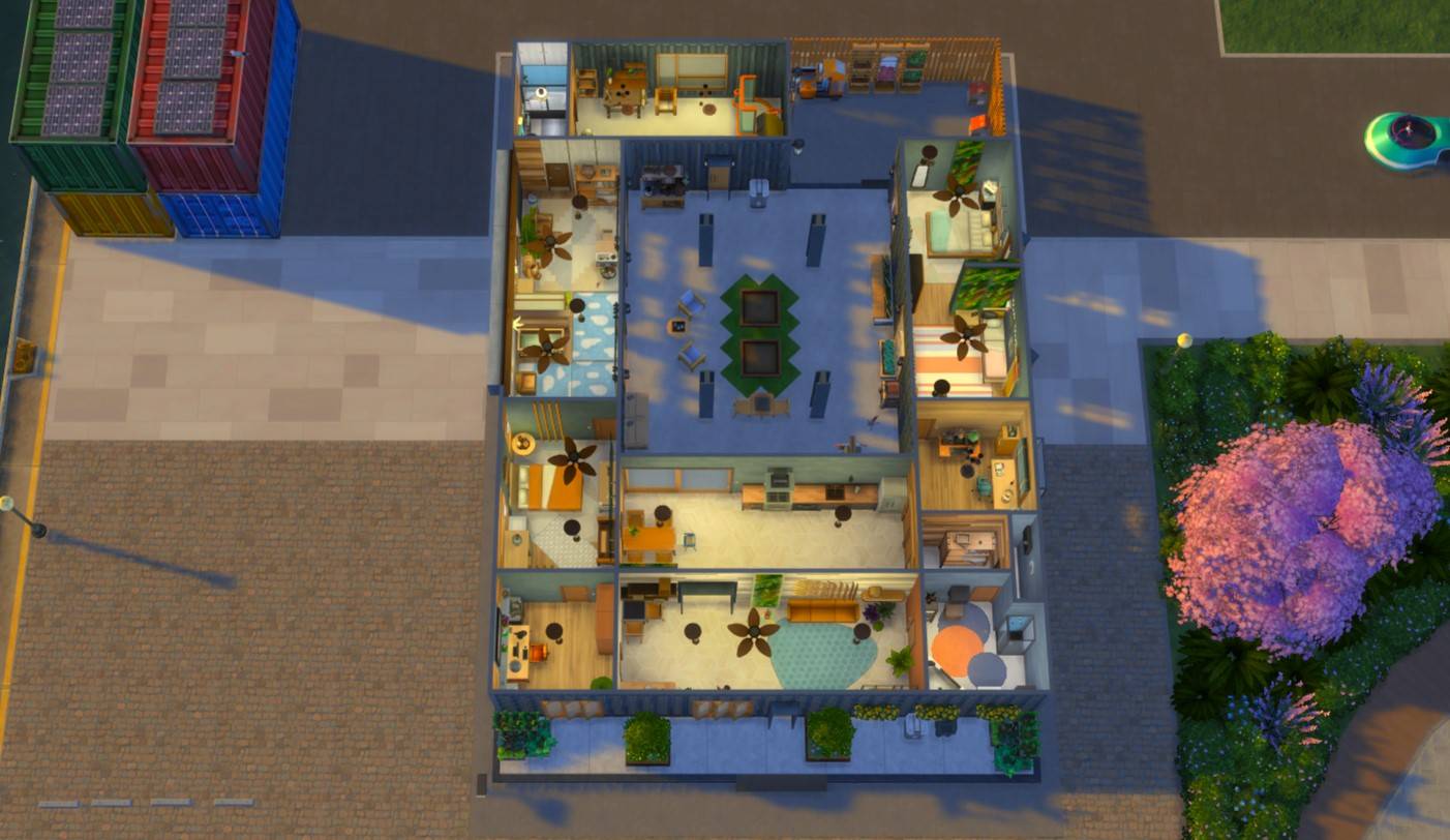 Eco Containers house BG & Eco Lifestyle - The Sims 4 Rooms / Lots ...